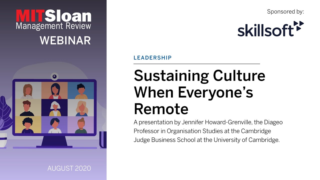 Sustaining Culture When Everyone's Remote