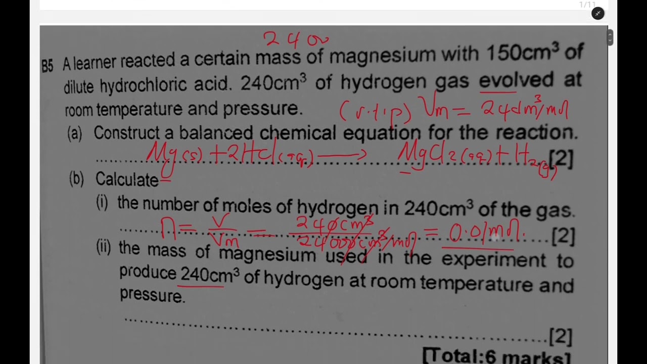 MOLE CONCEPT || EXAM QUESTIONS || FULLY ANSWERED
