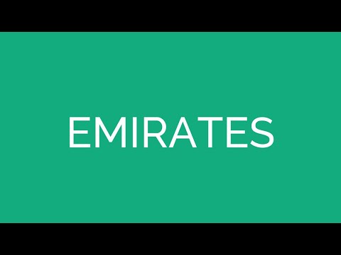 How To Pronounce Emirates