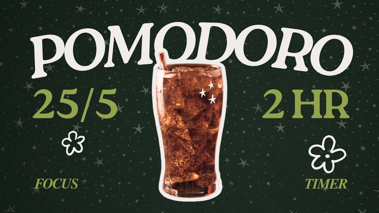 𝓼𝓹𝓲𝓬𝔂 𝓬𝓸𝓵𝓪 🥤 𝟸𝟻/𝟻 𝟹𝚂𝙴𝚃𝚂 𝟷.𝟻𝙷𝚁 | pomodoro focus timer | cozy jazz | study with me