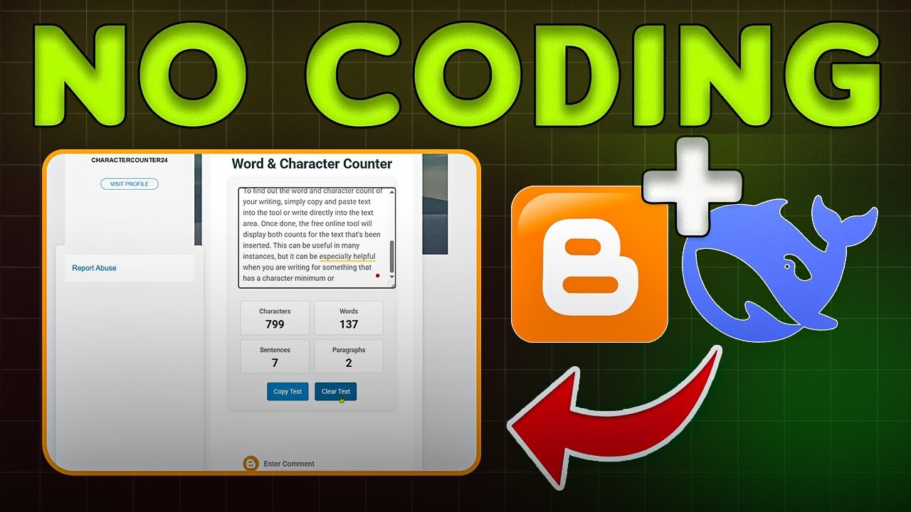 Create Custom TOOL Website with Blogger and DeepSeek AI - no coding required!