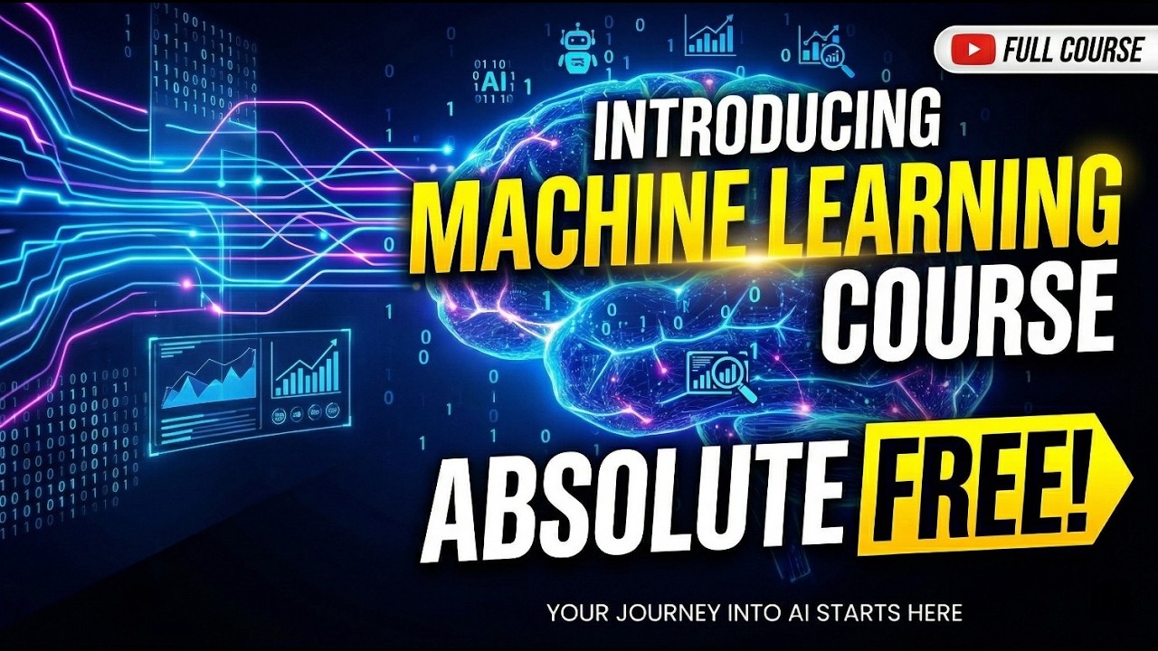 Machine Learning Full Course FREE 🔥 |Course  Introduction