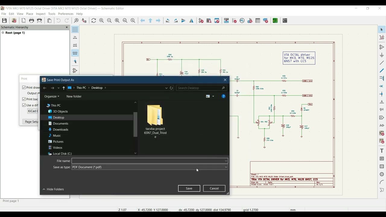 40 Printing Schematic :Generating Output from Schematic Editor