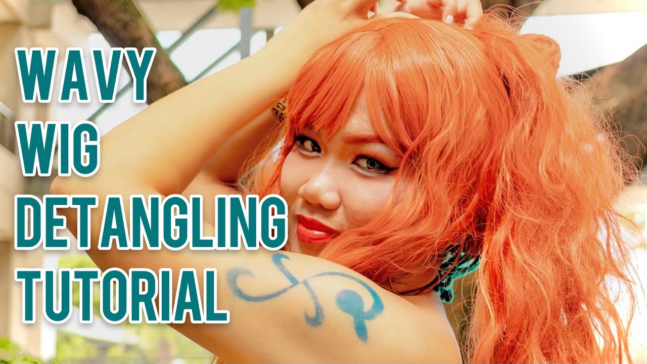 Fixing and Detangling Wavy Wig Tutorial #cosplay #wig #wigstyling