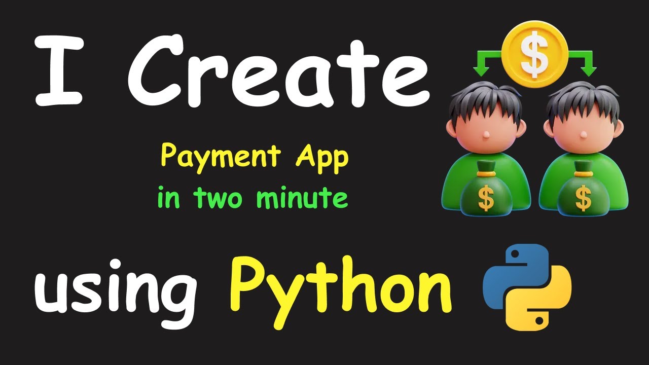 I CREATE PAYMENT APP IN 2 MIN USING PYTHON & LEARN PYTHON BY BUILDING SIMPLE PROJECTS