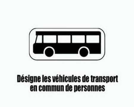 code de la route - Panonceaux de catégorie