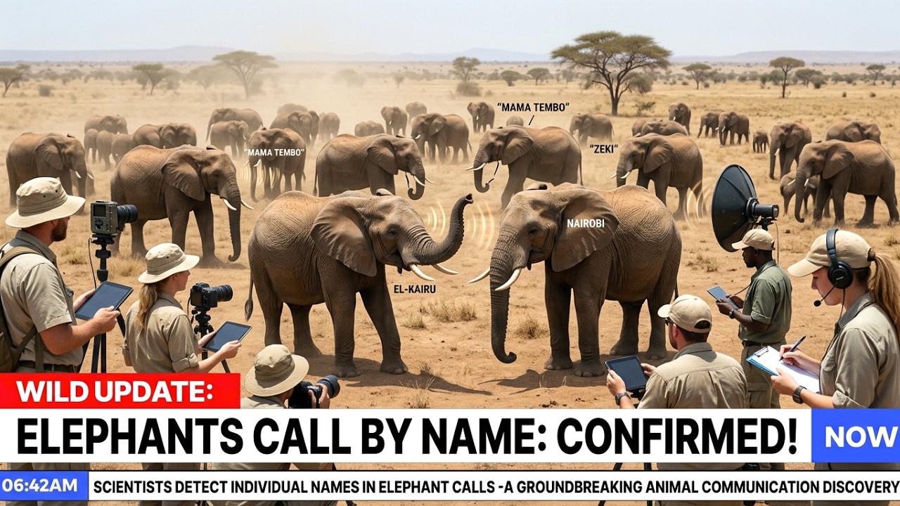 They Just Confirmed That Elephants Are Calling Each Other by Name — The First Time in Any Animal