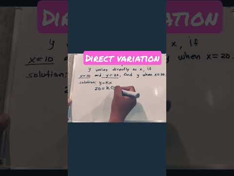 how solve direct Variation? #shorts #shortvideo #trending #fastmath