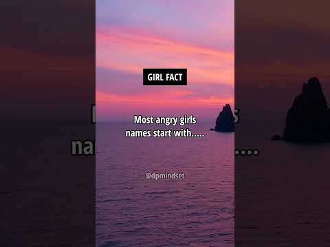 Most Angry Girls Names Start With... #shorts