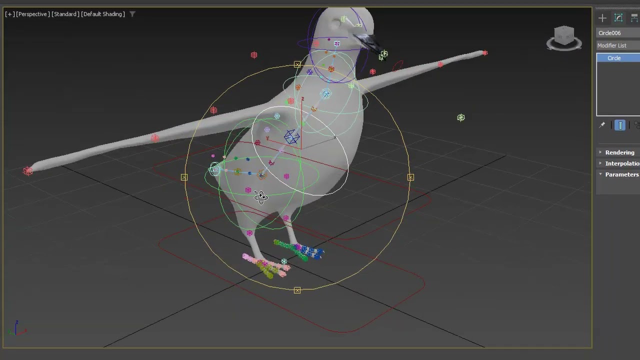 3ds Max Rigging Tutorial - Rigging Bird - Part06