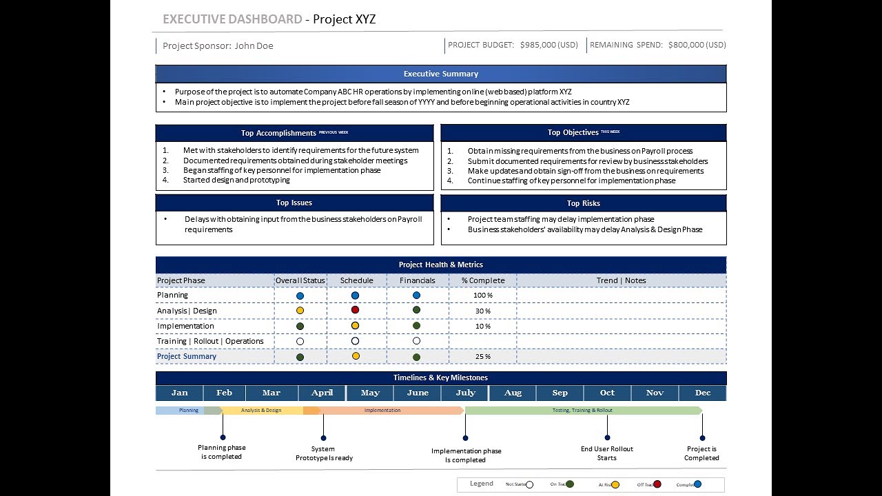 Weekly Project Status Report Template Tutorial (Customize in Minutes)