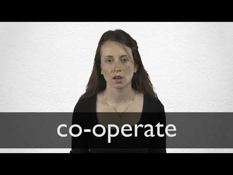 CO-OPERATE definition and meaning | Collins English Dictionary