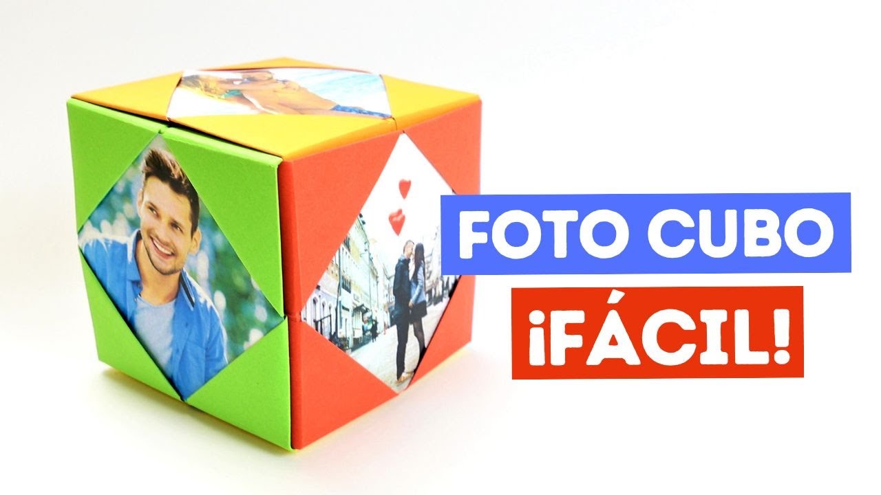 Cubo de fotos original, bonito y fácil | Manualidades
