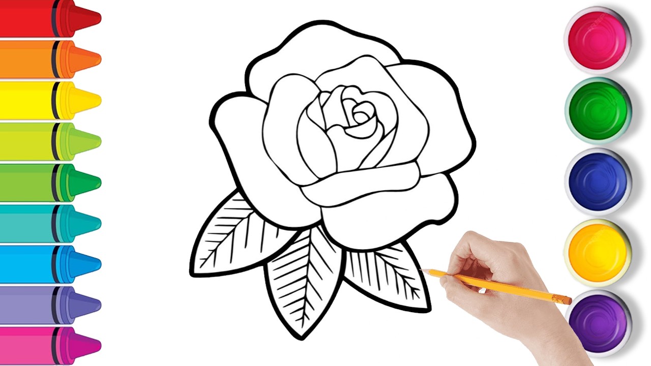 Pro Coloring Secret: How to Make Your Rose Pop! 🌹🎨