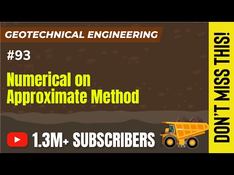 Numerical on Approximate method - Bearing Capacity - Geotechnical Engineering - GATE Video ...