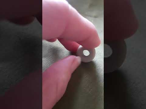 3251 5/8" Rubber Grommet A=5/8, B=1/4, C=3/8, D=1/8, E=3/8 in. # 3251