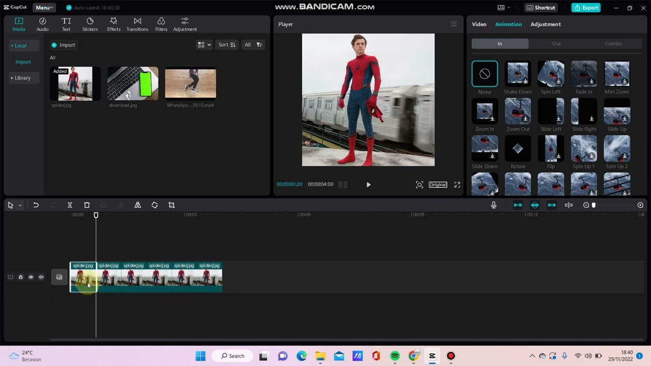 CapCut Tutorial: Swing Bottom Animation