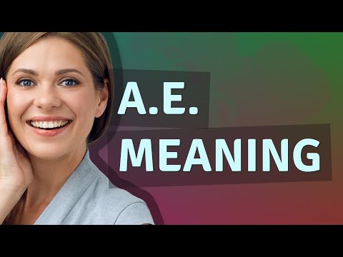A.e. | meaning of A.e.
