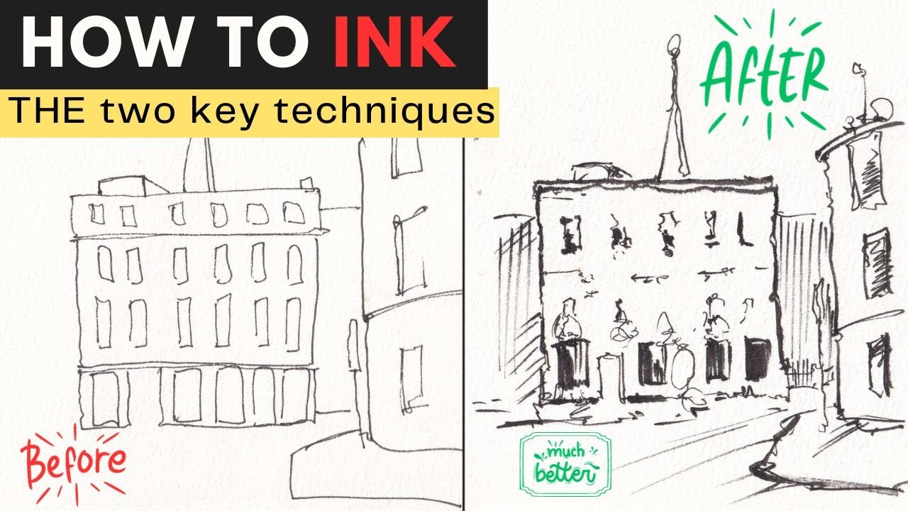 How to Draw with Ink and Pens - The ONLY two things you need to know
