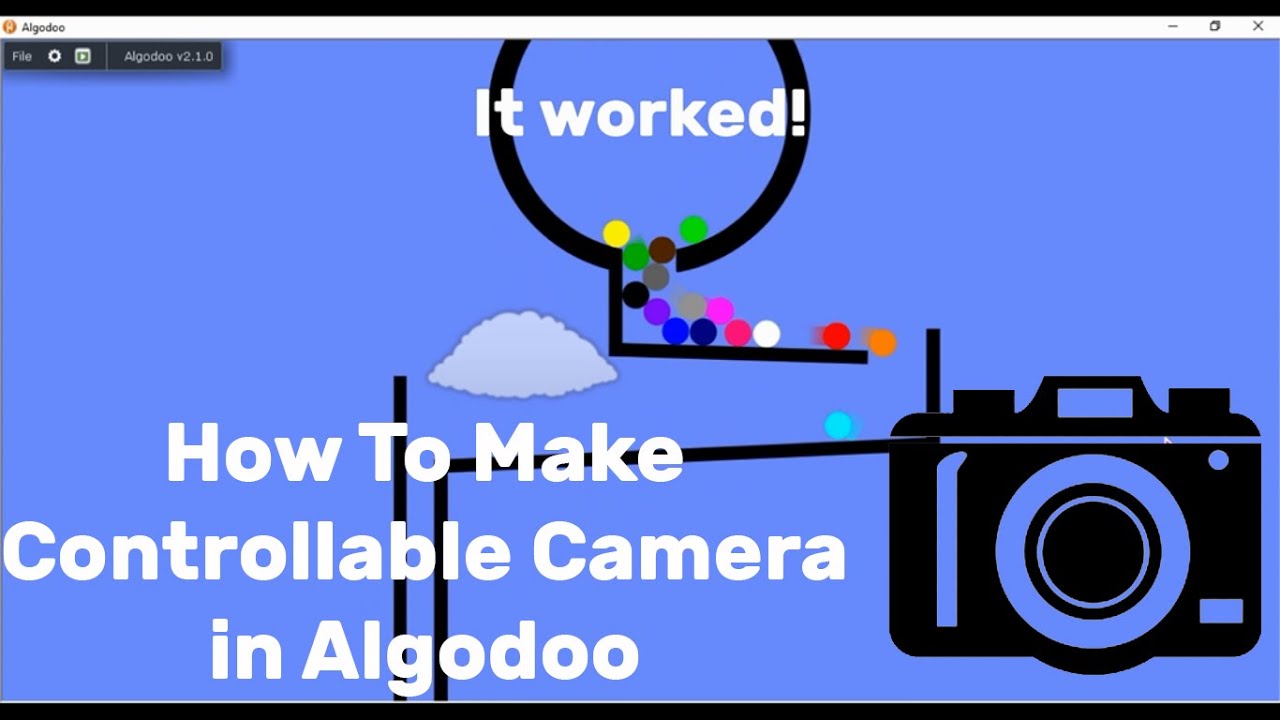 How To Make Controllable Camera in Algodoo