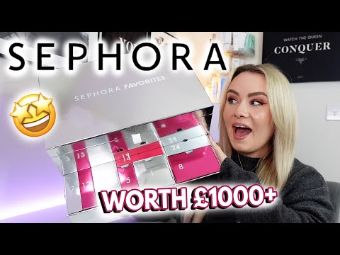 SEPHORA UK ADVENT CALENDAR 2024 UNBOXING | WORTH Β£1000! π MISS BOUX