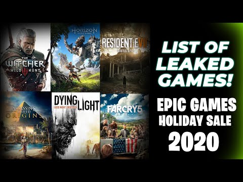 EPIC GAMES STORE HOLIDAY SALE 2020 - LIST OF GAMES LEAKED?!
