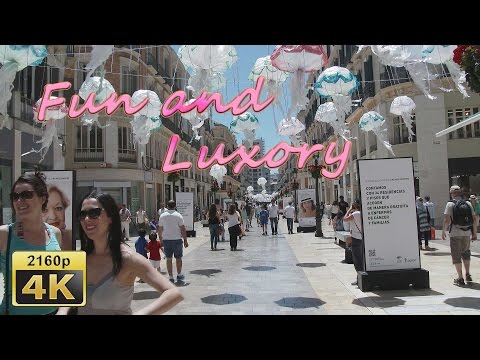 From the Beach to the Center of Malaga - Spain 4K Travel Channel