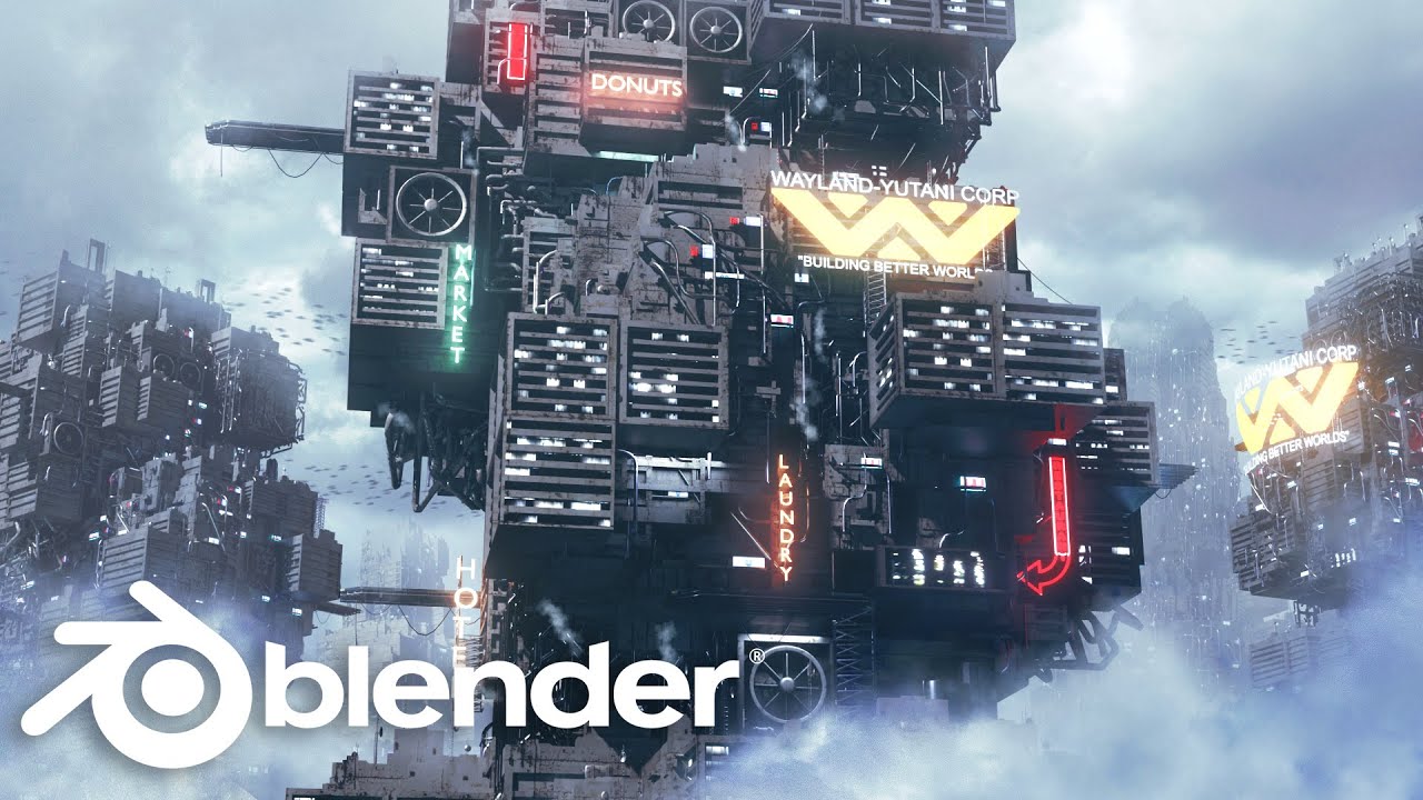 How to Create Sci-Fi Cyberpunk Buildings in Blender