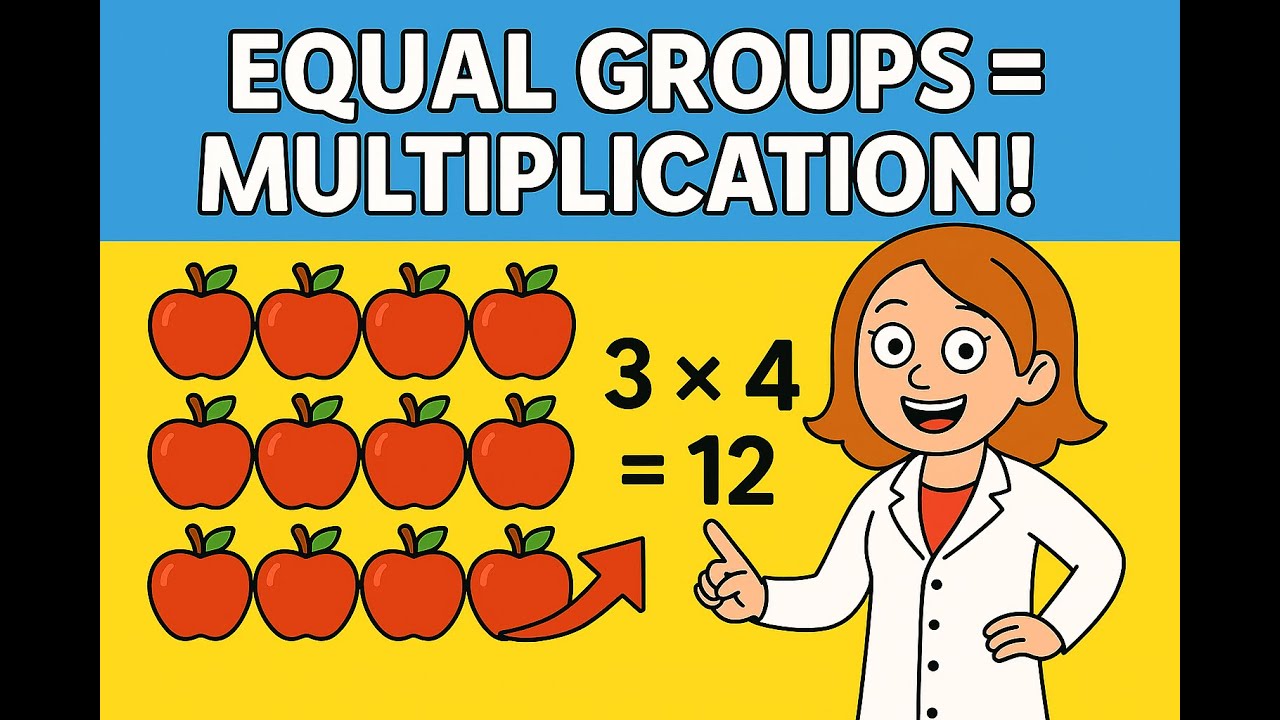 “Using Equal Groups to Understand Multiplication ✖️➗ | 2nd & 3rd Grade Math”