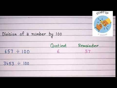 Division By 10, 100 And 1000