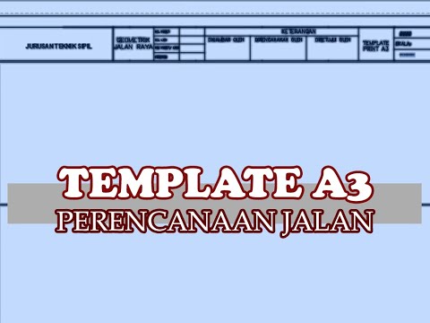 MEMBUAT TEMPLATE PRINT A3 GEOMETRIK JALAN