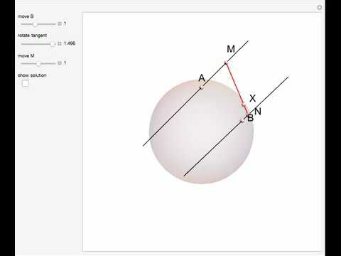 Three Tangents to a Sphere