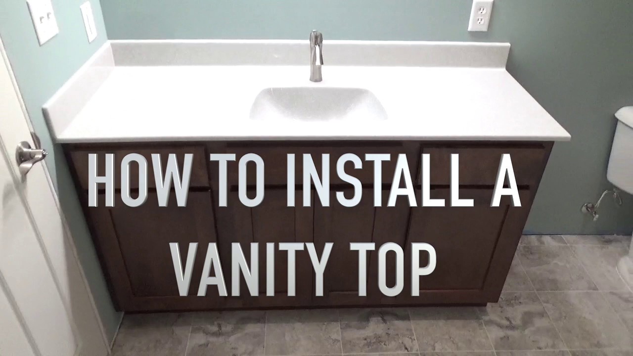 How to Install a Vanity Top - Onyx Sink Top