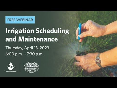 VW Webinar (English): Irrigation Scheduling and Maintenance