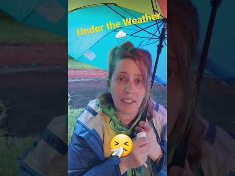 English Expression - Under the Weather 🌧️ #Shorts