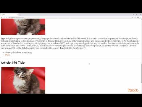 Learn Real World Project with TypeScript 3 Overview Scaffolding Using Visual Studio 17| packtpub ...