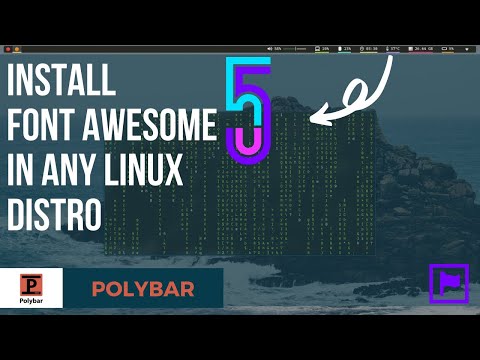 Install Font Awesome 5 in Debian, Arch or any other distro.