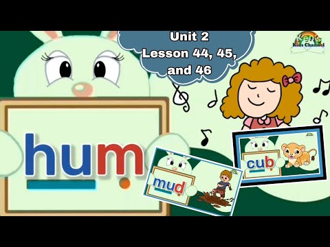 CVC Words "u" with Final Sound /m/ , /d/, and /b/ | Unit 2 - Lesson 44, 45, and 46