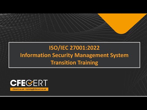 Free Webinar - ISO/IEC 27001:2022 Information Security Management System Transition
