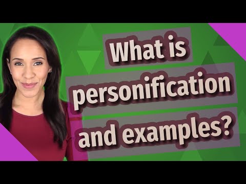 What is personification and examples?