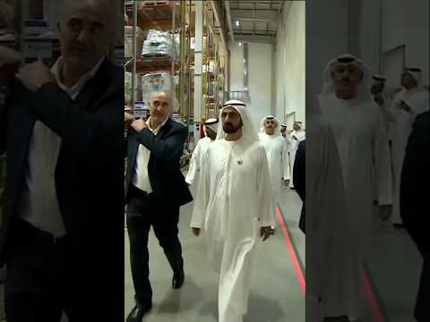 Sheikh Mohammed Bin Rashid Al Maktoum Visits Biggest Warehouse Of Amazon Dubai #fazza #faz3 #amazon