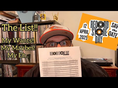 RSD!! The List!! Wants, Maybes And Whatever’s! #rsd #vc #vinylcommunity #recordstoreday