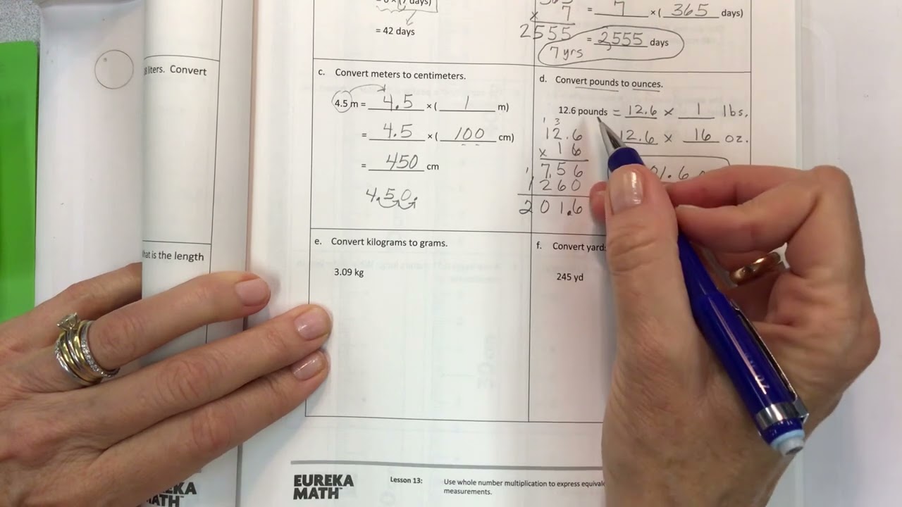 Eureka math grade 5 module 2 lesson 13 homework