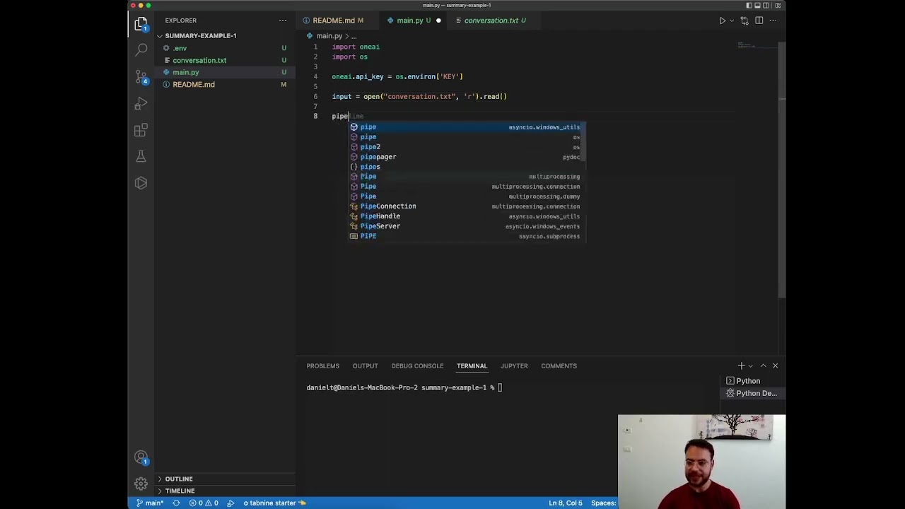 Summarize Conversations Using Python