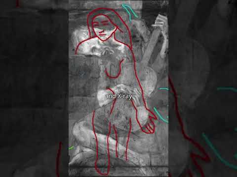 Hidden paintings under picasso's painting -The old guitarist #arthistory #history #art