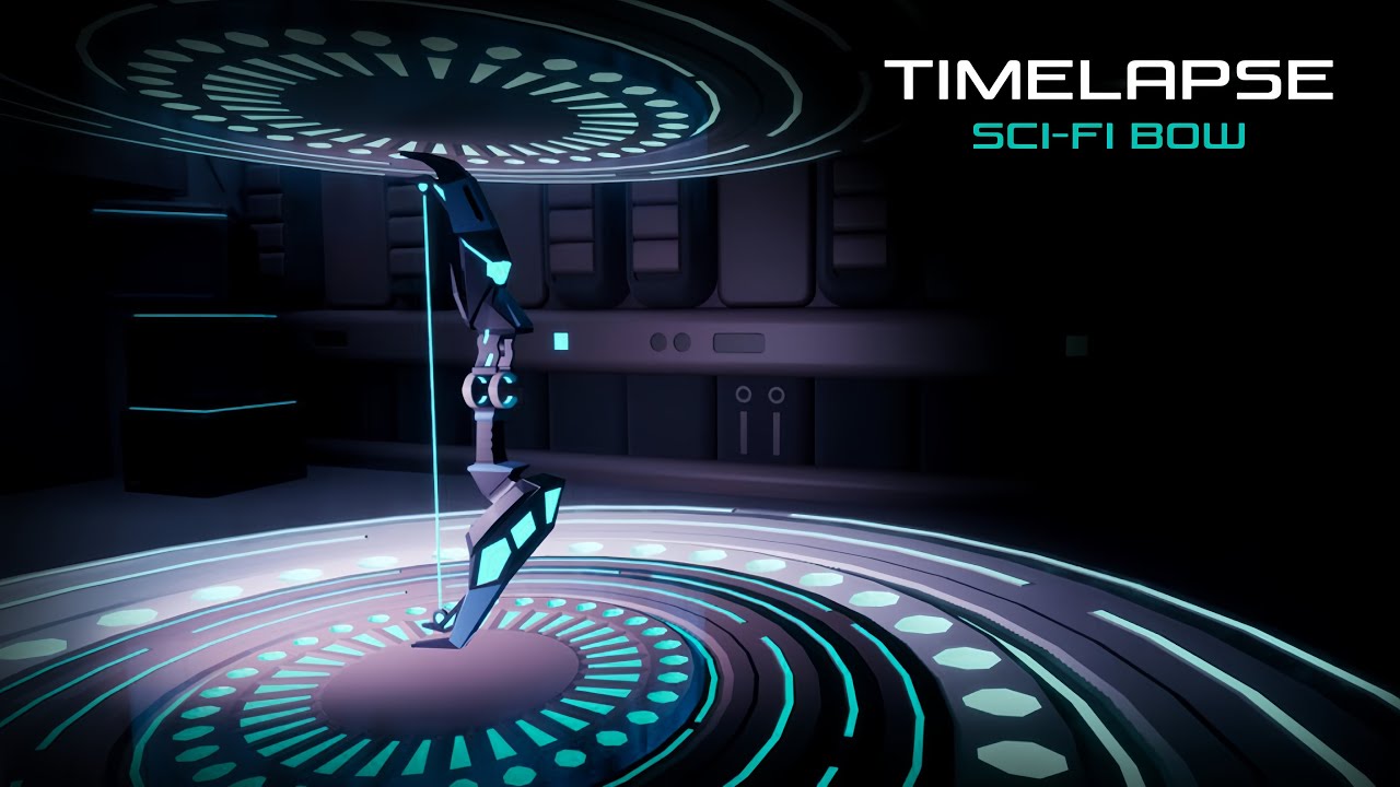 SCI-FI Bow — 3D Modeling Timelapse