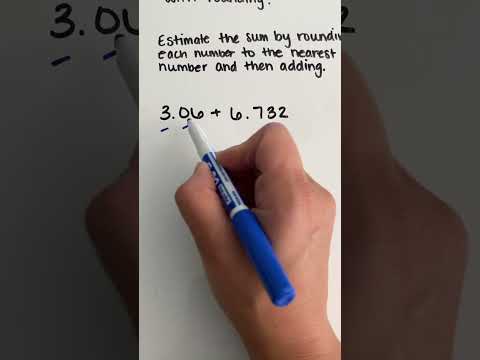 Estimate Sums of Decimals with Rounding #math