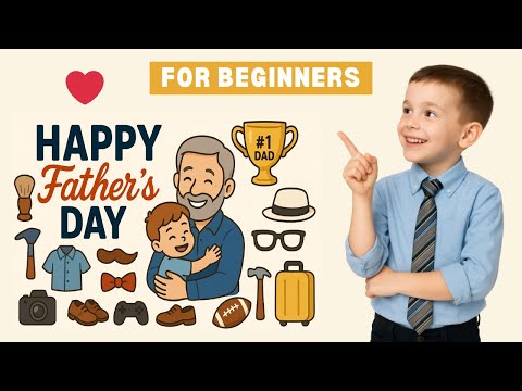 Father’s Day Picture Description | Learn Simple English Sentences #practicewitheduaurion