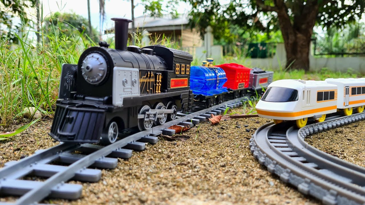 Merakit Mainan Kereta Api Classic Train, Kereta Api Plarail Kintetsu 21000 Series