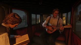 Red Dead Redemption 2 Relaxing Mandolin Night Wagon ride 4K at Red Dead ...